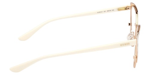 Guess GU50121 Eyeglasses Women Matte White 55mm New 100% Authentic | eBay