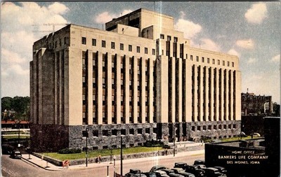 Home Office Bankers Life Company Des Moines Iowa 1952 Postcard | eBay