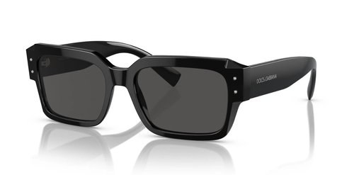 New Dolce & Gabbana Men's Sunglasses DG4460 501/87 Shiny Black/Grey ...