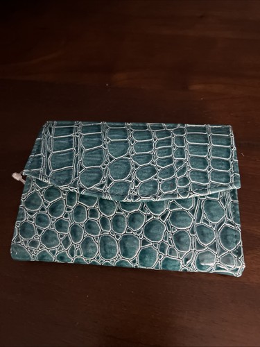 NWOT Brahmin Style Bi-fold Women’s Teal Wallet /Attached Change Purse ...