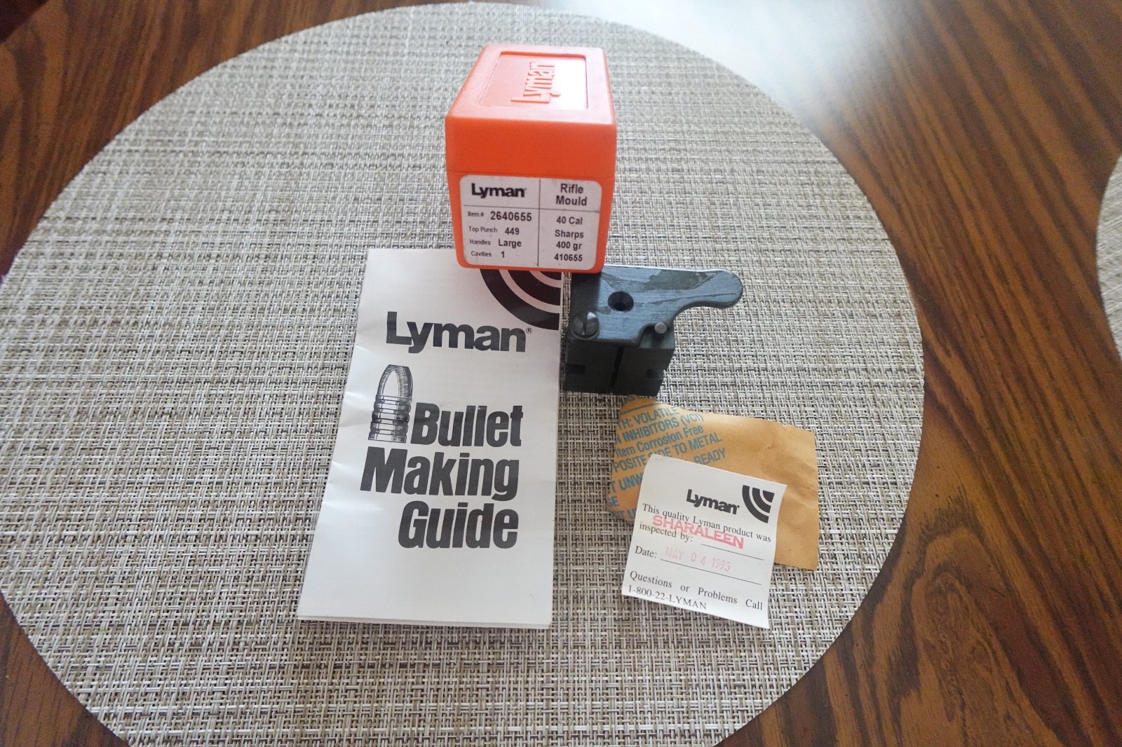 Lyman Sharps 40 Caliber 410655AV Bullet Mold W/Paperwork NOS | eBay