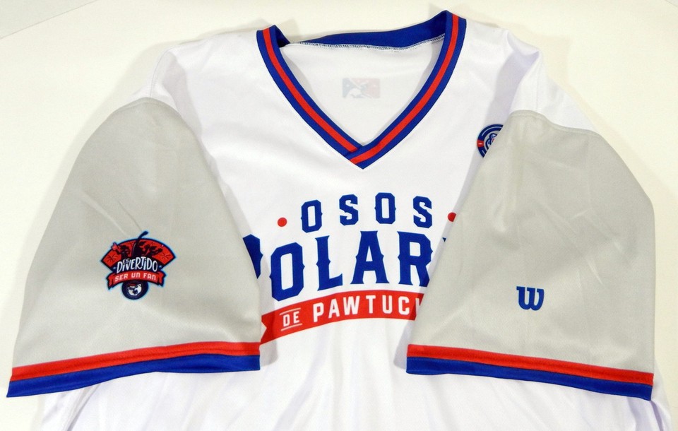 2018 Pawtucket PawSox Red Sox #51 Game Issued White Jersey Osos Polares ...