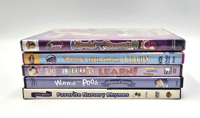 Barney & Learning DVD Lot (5-Pack) – Sealed Let’s Learn!, Movin ...