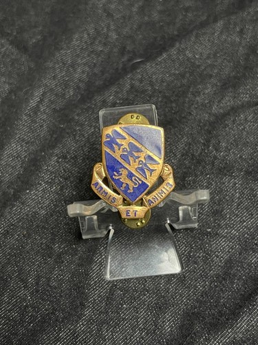 WW2 US ARMY "ARMIS ET ANIMIS" 317TH INFANTRY REGIMENTAL CREST MAKER ...