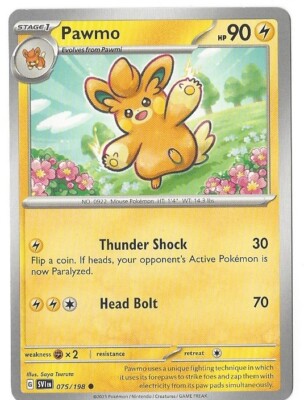 Pawmo 075/198 Non Holo Pokemon Scarlet & Violet Base Card | eBay