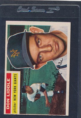1956 Topps #325 Don Liddle Giants EX 56T325-90415-6 | eBay
