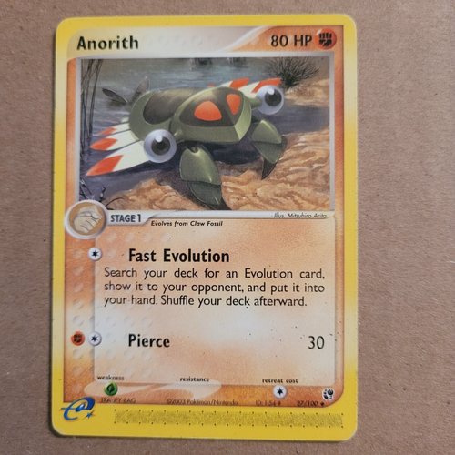 ANORITH 27/100 Sandstorm Pokemon Card NM/LP 2003 Nintendo English | eBay