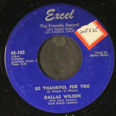 DALLAS WILSON: so thankful for you / let's keep our hearts together ...