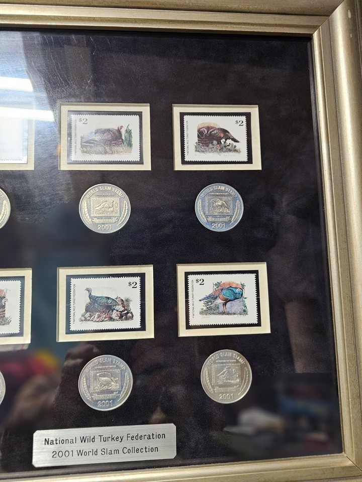 NWTF National Wild Turkey Federation 2001 World Slam Stamp And Coin ...