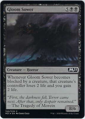 Foil Gloom Sower 100 Magic Core Set 2021 MTG Magic The Gathering NM | eBay