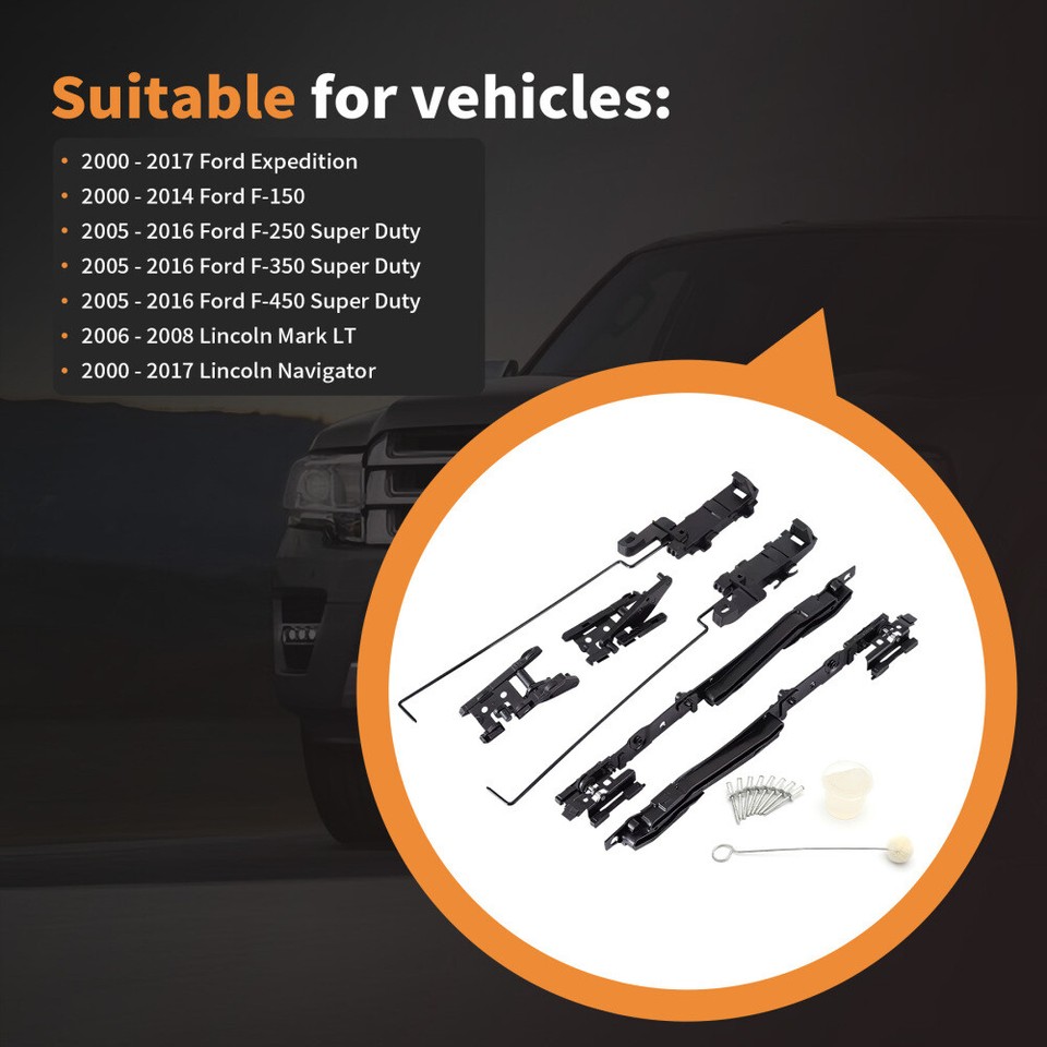 Sunroof Track Repair Kit for 2000-2016 Ford F150 F250 F350 Pickup ...