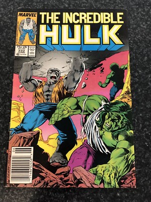 Incredible Hulk #332 F/VF Gray Hulk & Leader vs Green Hulk!! McFarlane ...