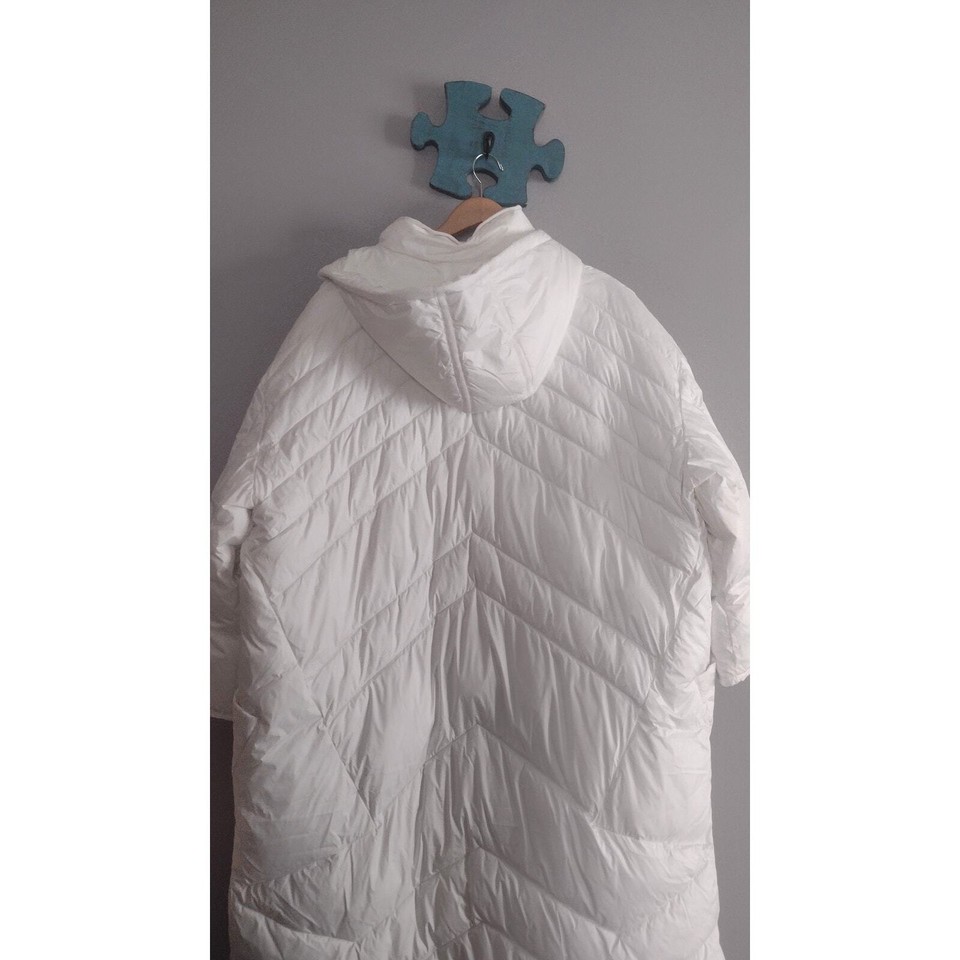 Sundance Snowfall Beauty Puffer Jacket Coat White Quilted NWT XXL | eBay
