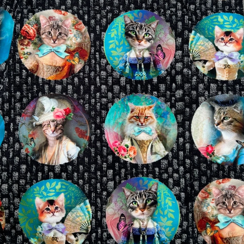 Distinguished Kitty Cat Polka Dot Print Soft Stretchy Leggings - High ...