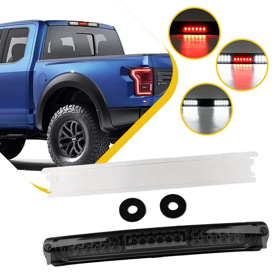 For - 1997 2003 Ford Red/Clear F150 LED 3rd Tail Brake Light Third Stop ...