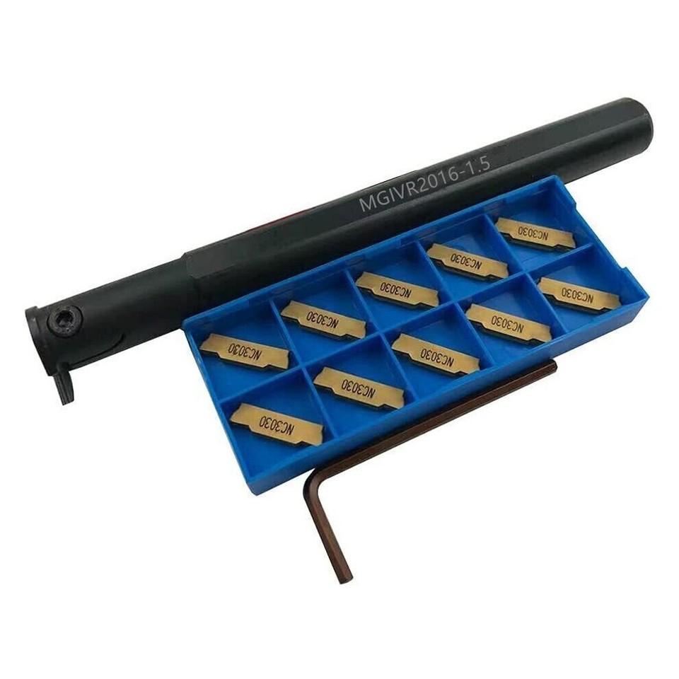 Cutting Tool Holder Inserts Lathe Alloy Steel + Carbide Internal Grooving | eBay Australia