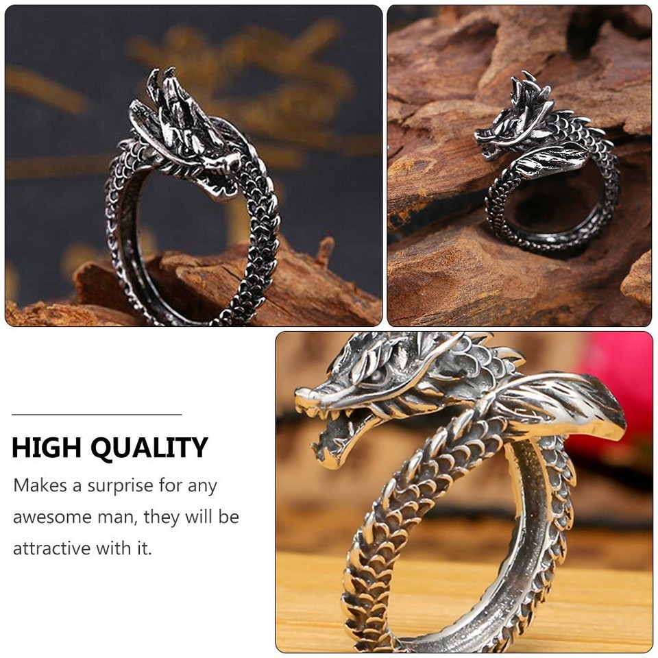 Metal Retro Man Unique Dragon Shaped Opening Hand Decoration Fashion ...