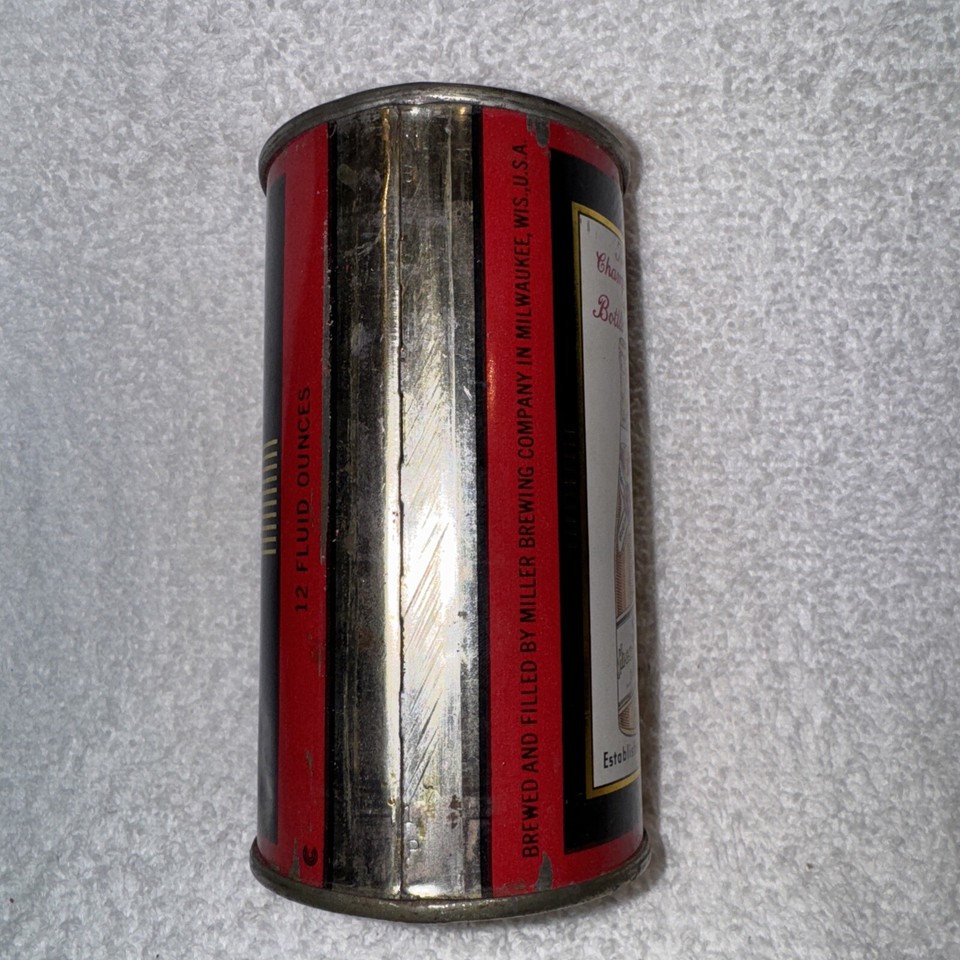 MILLER HIGH LIFE FLAT TOP BEER CAN - MILLER BREWING COMPANY MILWAUKEE ...