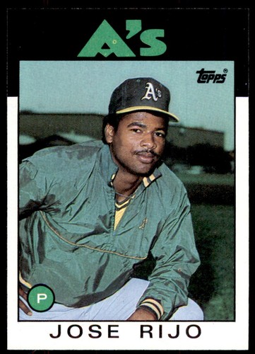 1986 Topps Baseball Card Jose Rijo Oakland Athletics #536 | eBay