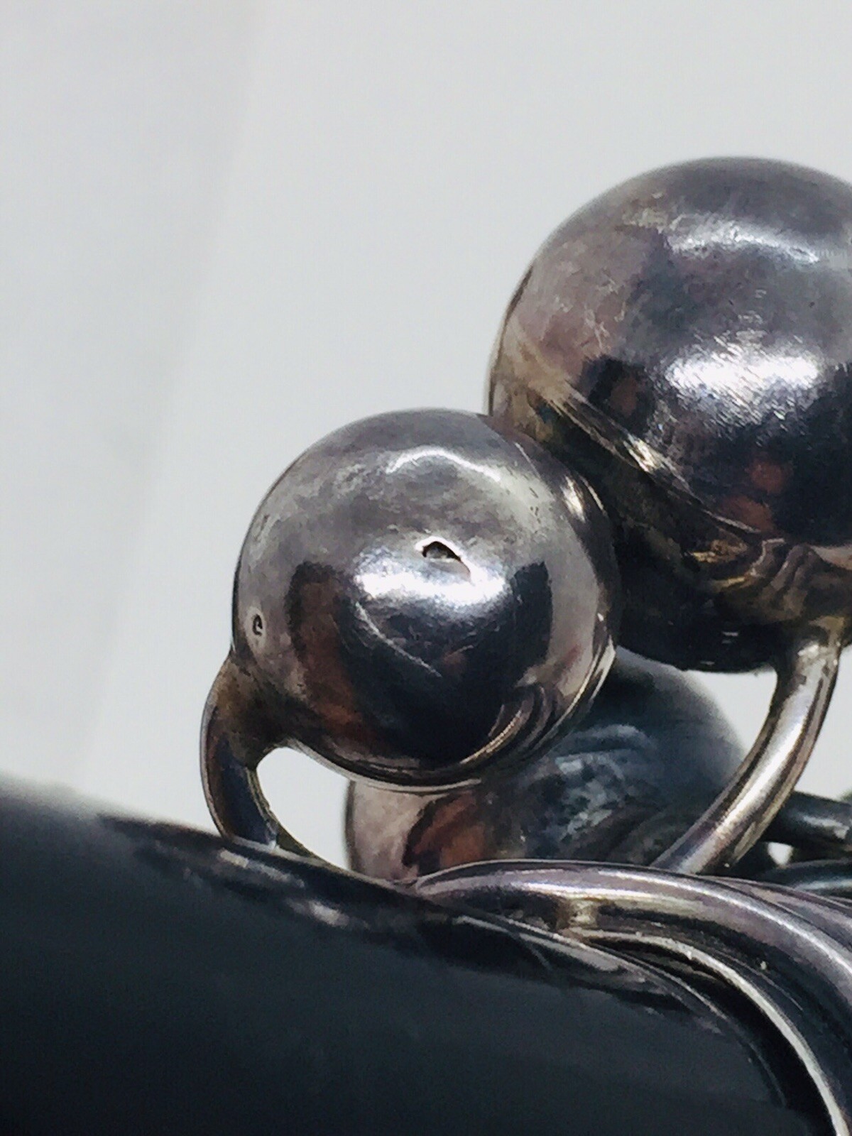 Rachel Gera Israel Sterling Silver Green Chrysocolla Large Modernist ...