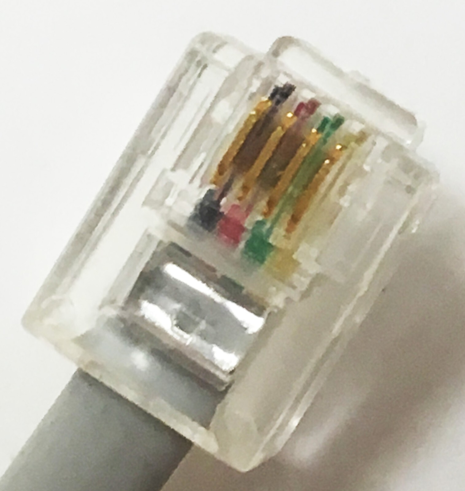 NEW 25' Foot Telephone Cord RJ11 RJ12 6p4c Flat White Telco DSL ...