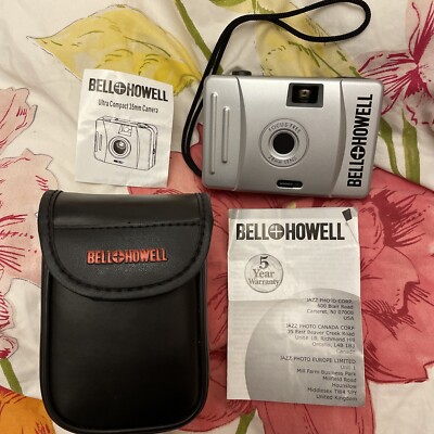 Vintage Bell + Howell Ultra Compact 35mm Camera Focus Free F-28mm Lens ...