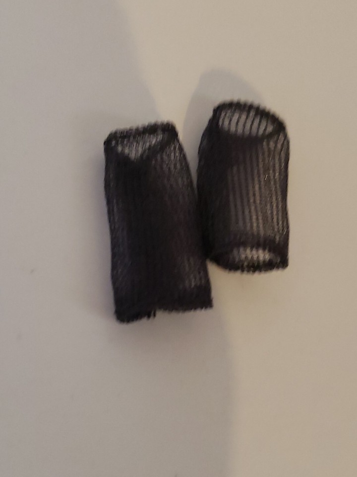 BARBIE DOLL GLOVES MATTEL BLACK MESH FINGERLESS GLOVES FASHION ...