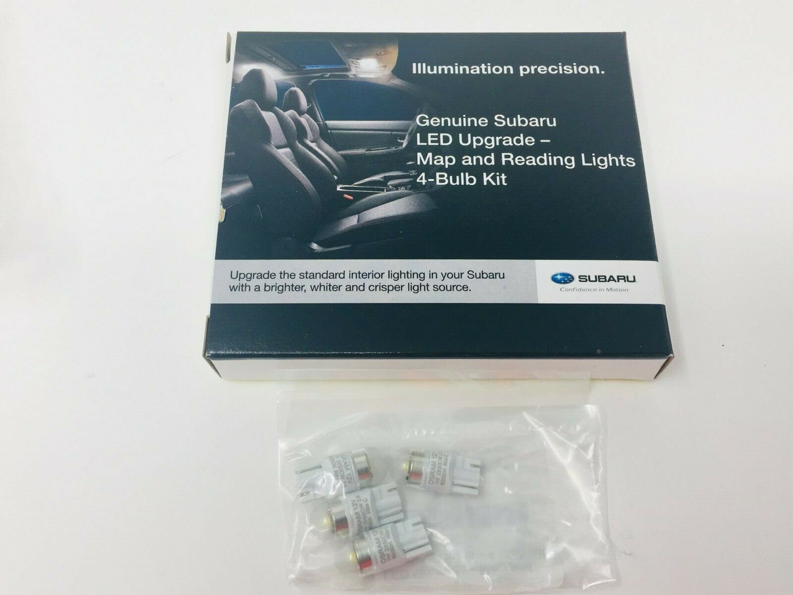 2019-2022 ASCENT Genuine OEM Subaru LED Upgrade Map & Dome 4 BULB KIT ...