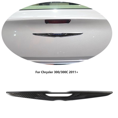 Rear Door Trunk Car Logo Badge Cover Trim For Chrysler 300 2011+ Carbon ...