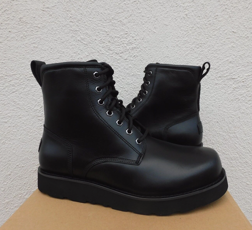 UGG CASON WATERPROOF BLACK LEATHER/ WOOL WINTER BOOTS, MEN US 8.5/ EUR ...