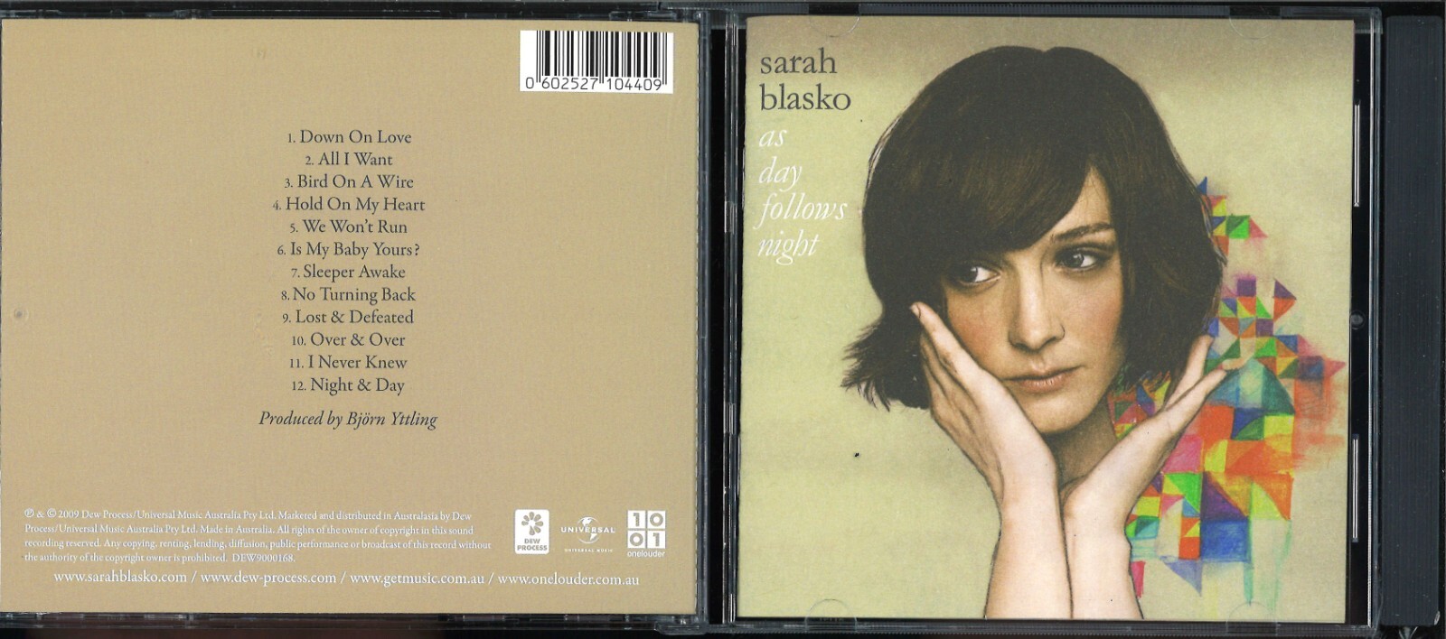 87DA NEW SEALED SARAH BLASKO AS DAY FOLLOWS NIGHT (CD) | eBay
