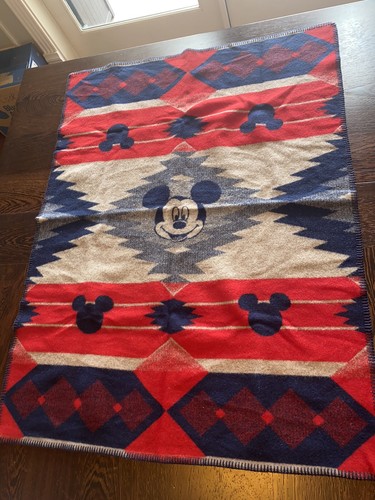 Pendleton Wool Crib Blanket Muchacho Disney Mickey Mouse 32"x44" | eBay