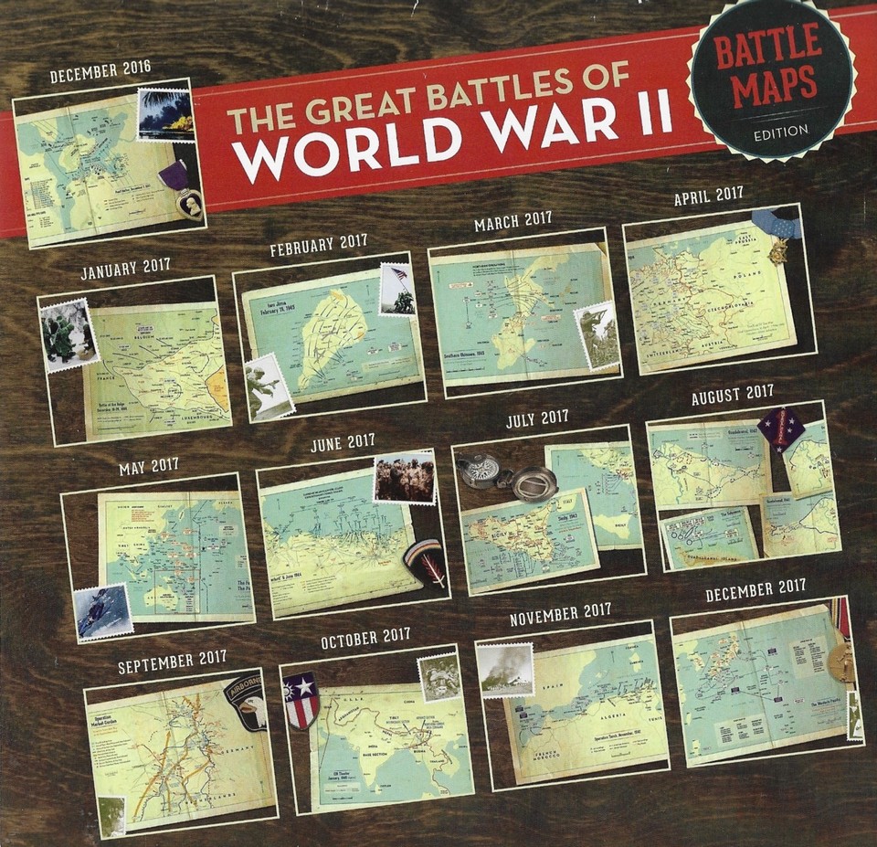 Collectible 2017 Calendar-The Great Battles of World War II-Out of ...
