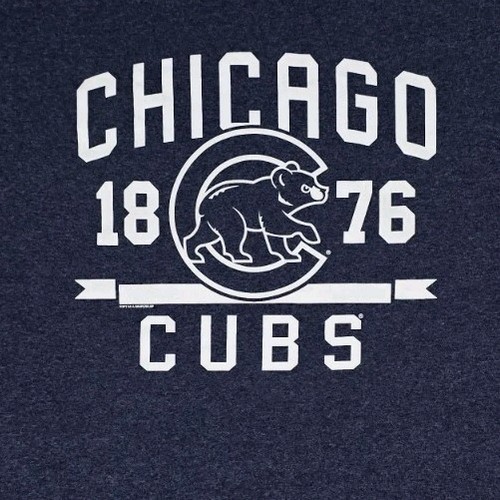 MLB Soft As A Grape CHICAGO CUBS 1876 Blue Boyfriend T-Shirt Womens ...