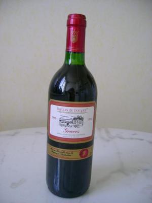 vin BORDEAUX - GRAVES "Marquis de Dompey" millésime 1996 | eBay