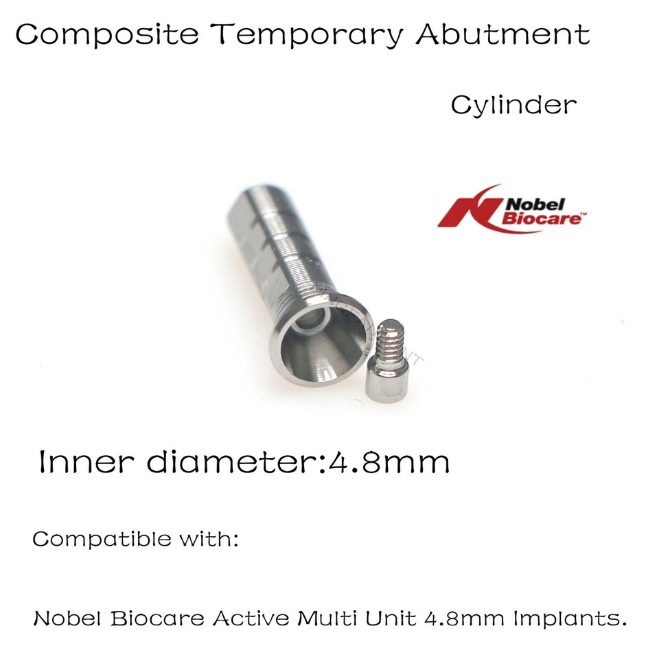 Dental Hiossen/Nobel/Adin Temporary Cylinder Ti fits Multi-unit ...