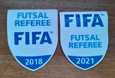 FIFA Futsal Referee 2018 & 2021 patches not used in the matches | eBay
