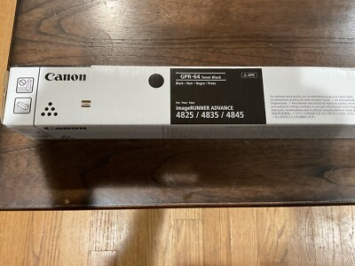 Genuine Canon GPR-64 5141C003AA Black Toner Cartridge 4825 4835 4845 ...