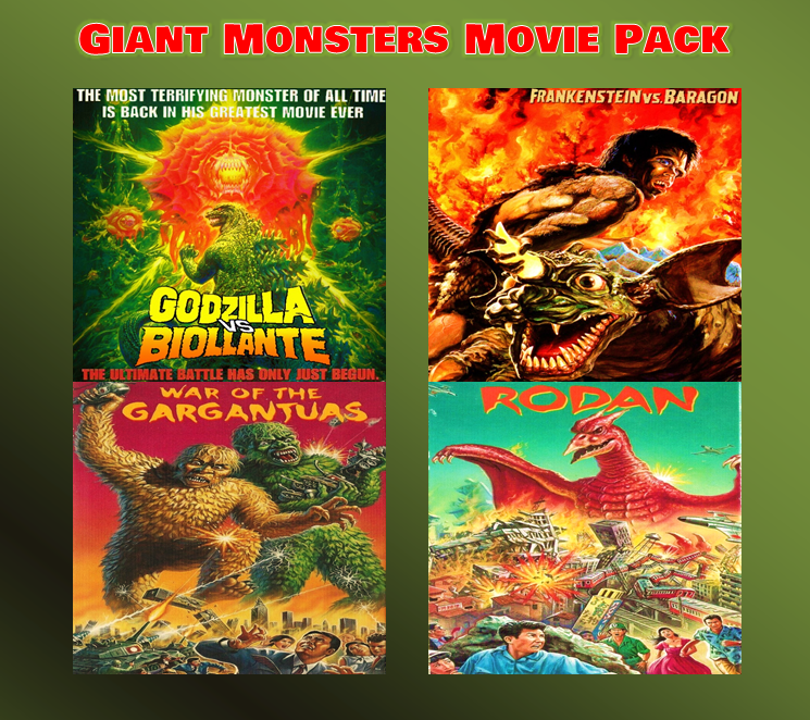 Monster Movie 4 Pack [DVD] Manufactured On Demand Region 1 SHIPS FAST ...