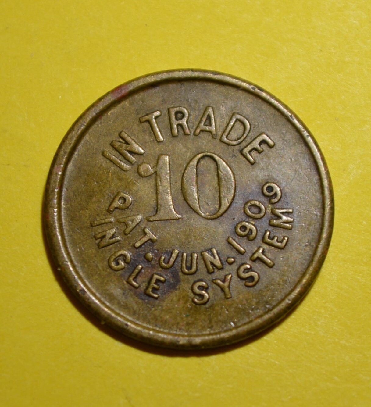 A. Salzer 10 Cent Ingle System Token Listed 1909 Token Free Shipping | eBay