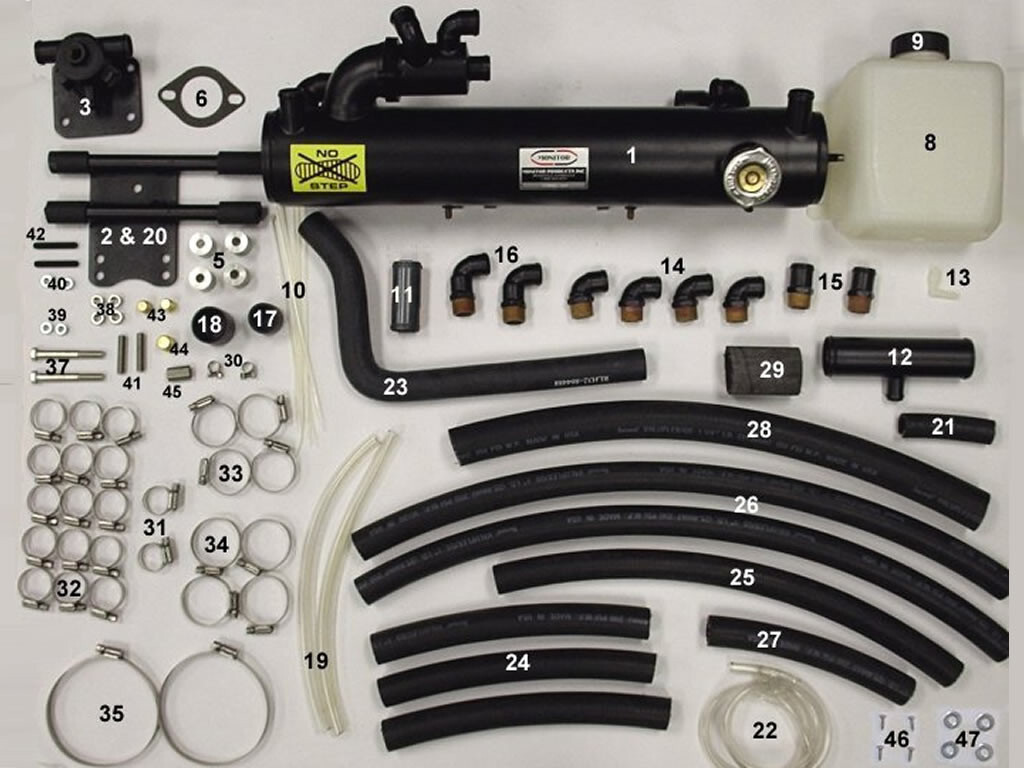 Fresh Water System for Mercruiser SBC Marine Engines. Fits years 2002 ...