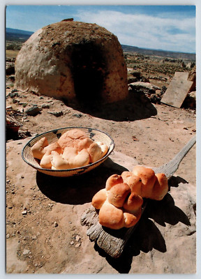 New Mexico Bread and Oven Pueblo of Acoma Vintage Postcard Continental ...
