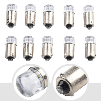 Pack of 10 Ba9s LED Light Bulb Lamp Bulb 12V Instrument Lighting White ...