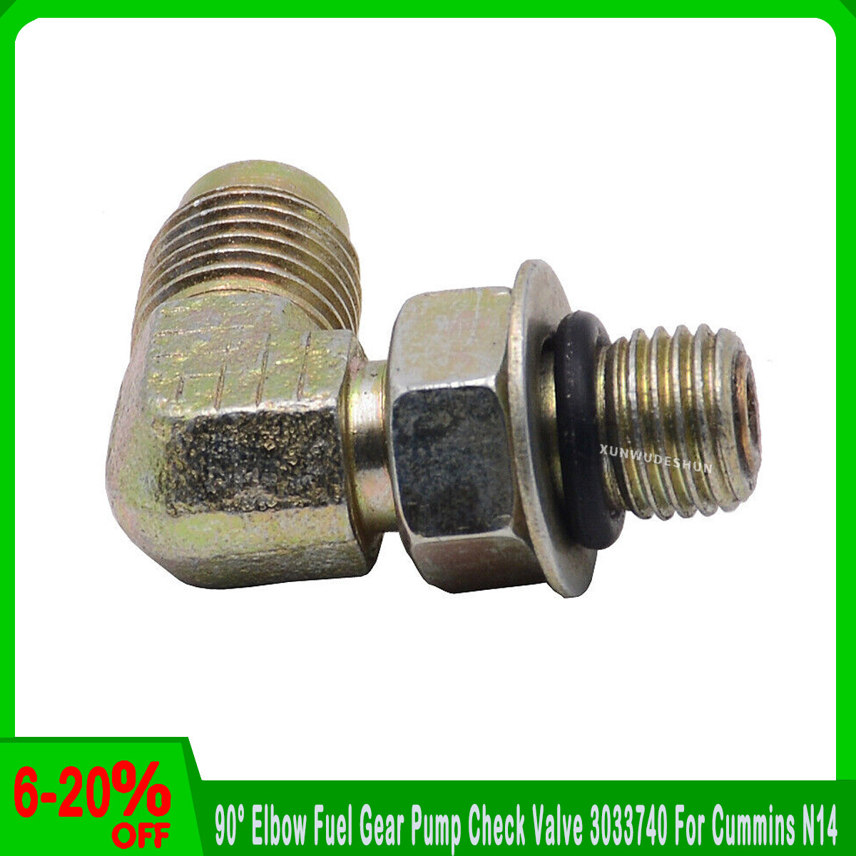 New Check Valve 90° Elbow Fuel Gear Pump Check Valve 3033740 For ...