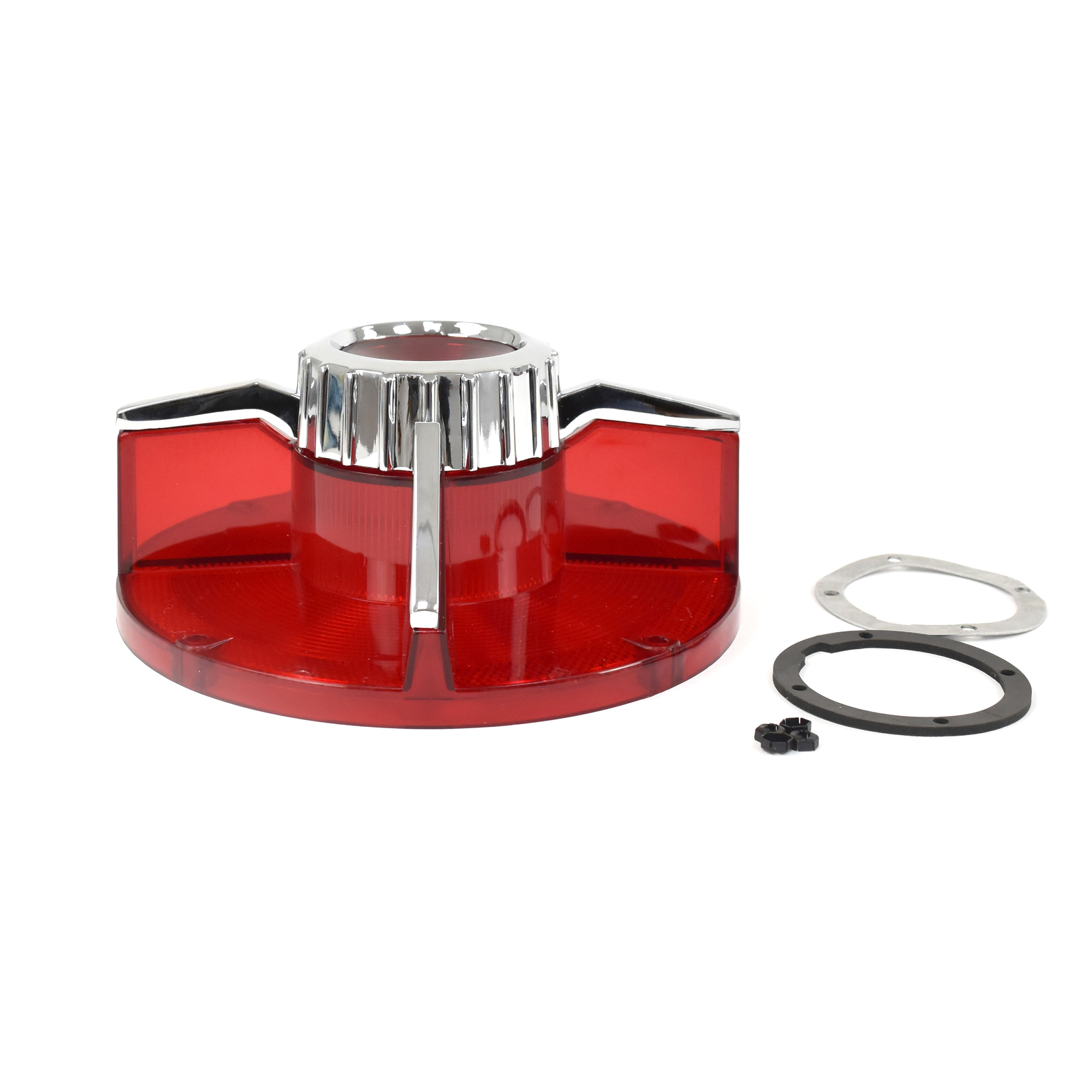 1965 Ford Falcon Single Tail Light Assembly Chrome Bezel Lens Retainer ...