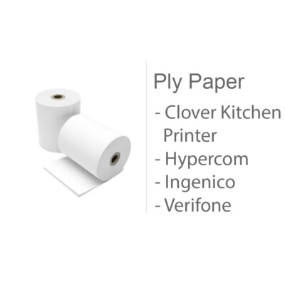 50 Rolls - 2 Ply Paper For Clover Kitchen Printer | eBay
