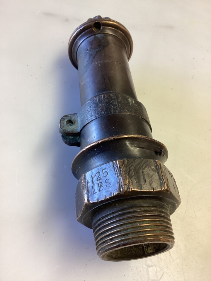 Vintage Morrison 1 1/4”brass steam pressure relief valve , steam ...