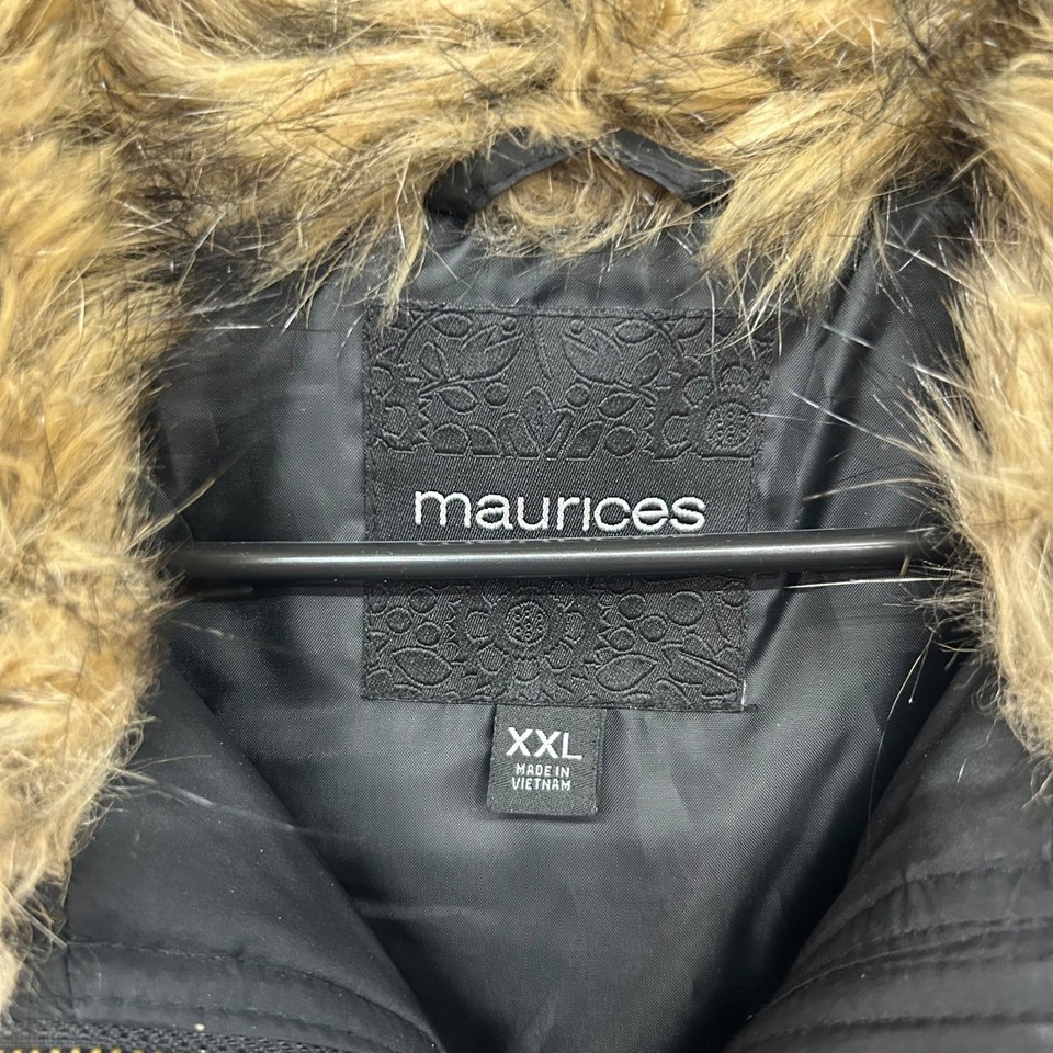 Puffer Faux Fur Collar Vest Streetwear XXL Black Winter Cozy Y2K Core ...