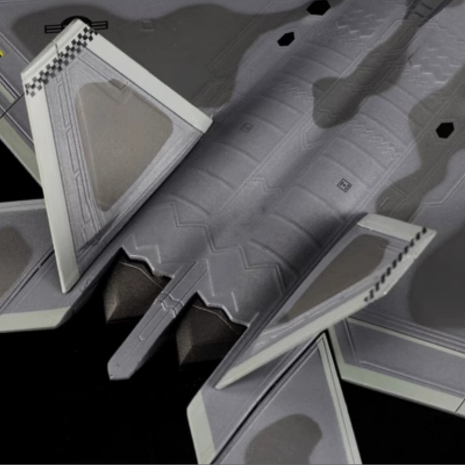 Alloy 1/72 Scale US Air Force F-22 Raptor Fighter Finished Model Toy ...