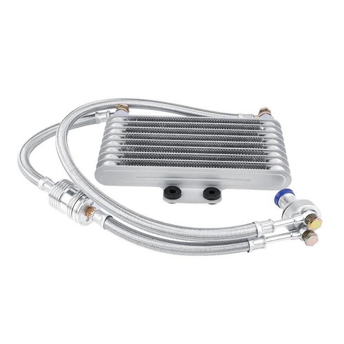1×Motorcycle ATV Engine Aluminum Oil Cooler Cooling Radiator For 50cc ...